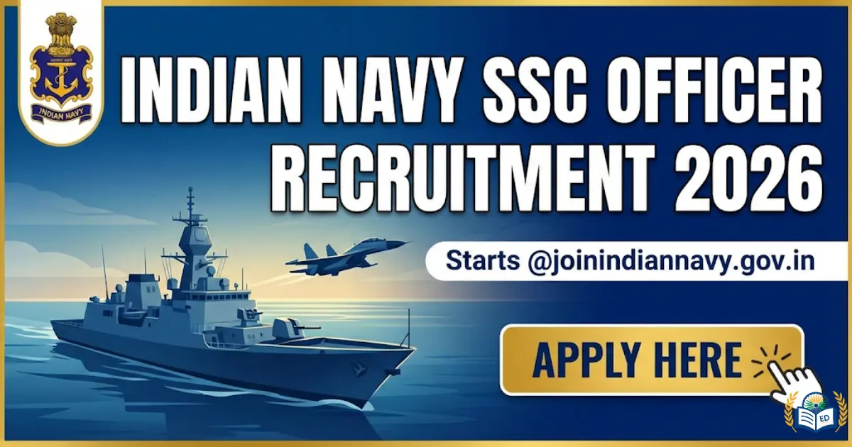 Indian Navy SSC Officer Recruitment 2026 Starts @joinindiannavy.gov.in ...
